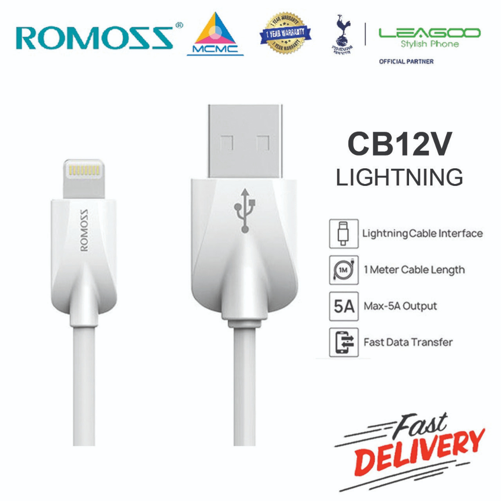Romoss USB Cable CB12V 1 Meter Fast Charging By Romoss Malaysia ...
