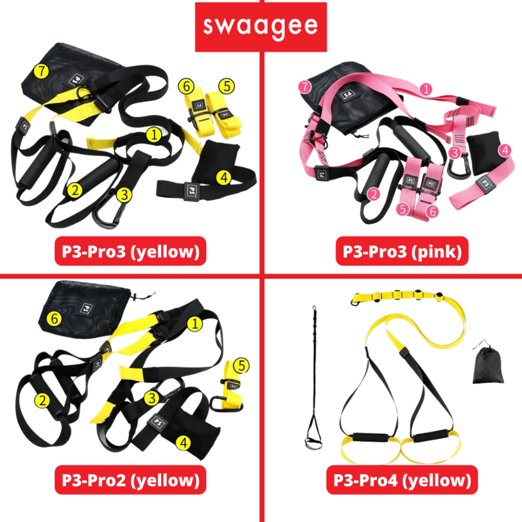 Suspension Kit P3 PRO 3 Gym Suspension Training Kit System Resistance ...