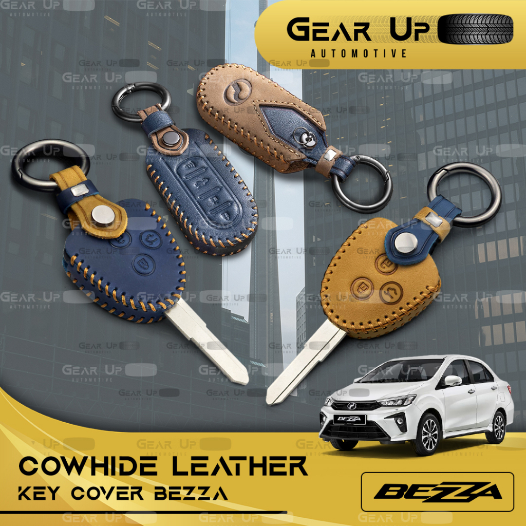 𝐋𝐄𝐀𝐓𝐇𝐄𝐑 𝐊𝐄𝐘 𝐂𝐎𝐕𝐄𝐑 Perodua BEZZA 2016 - 2025 Sarung Kunci Casing ...