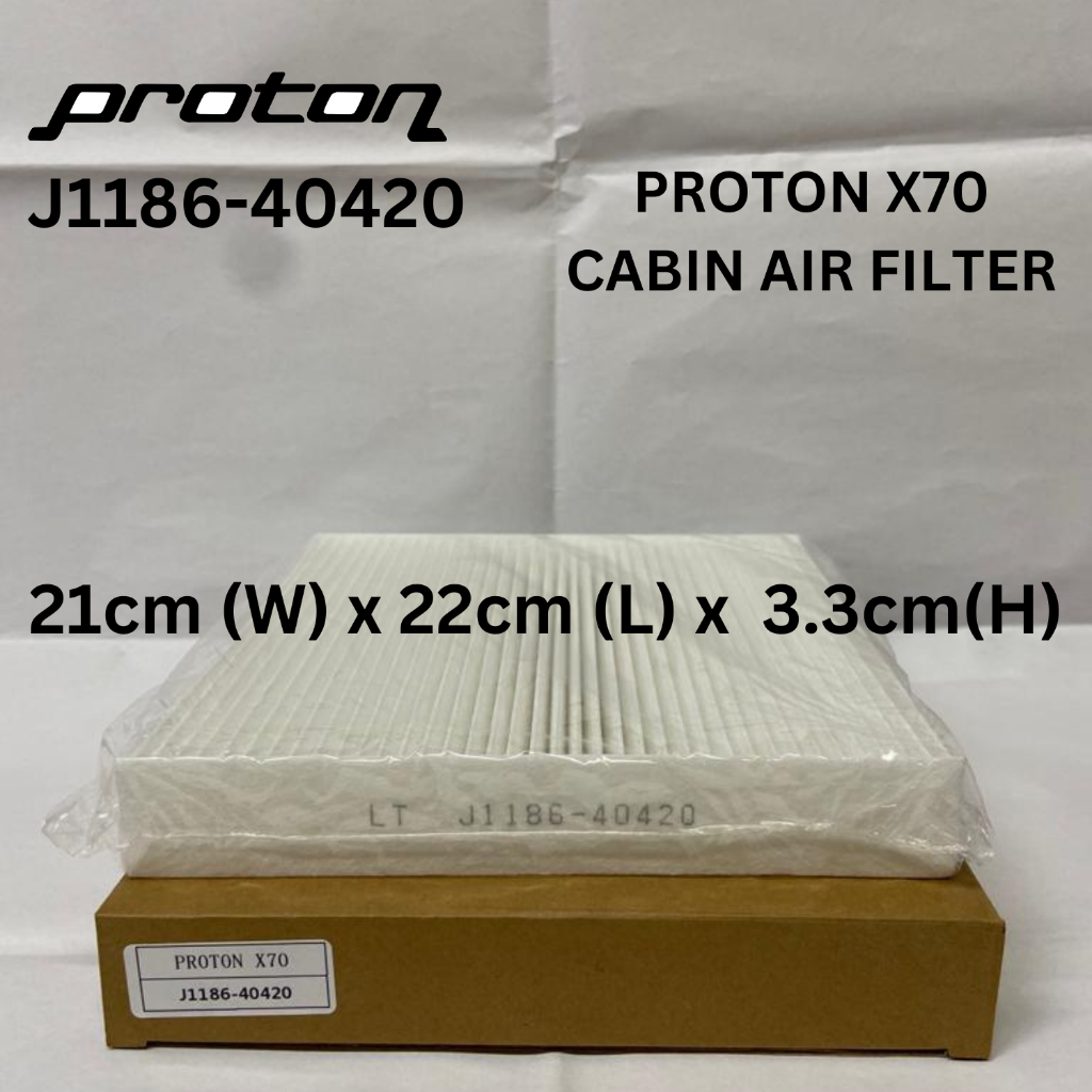PROTON X70 AIRCOND CABIN AIR FILTER - J1186-40420 | Shopee Malaysia