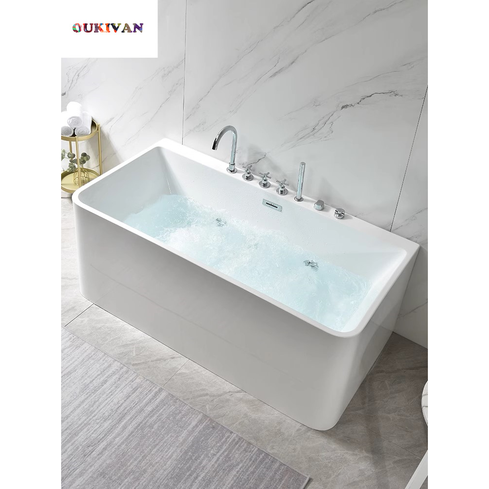 Relaxing Spa Massage Bath Tub Tab Mandi Free Standing Integrated ...