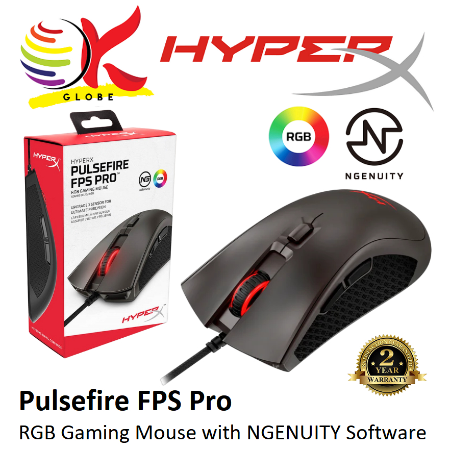HYPER-X HYPERX PULSEFIRE FPS PRO RGB WIRED OPTICAL USB GAMING MOUSE ...
