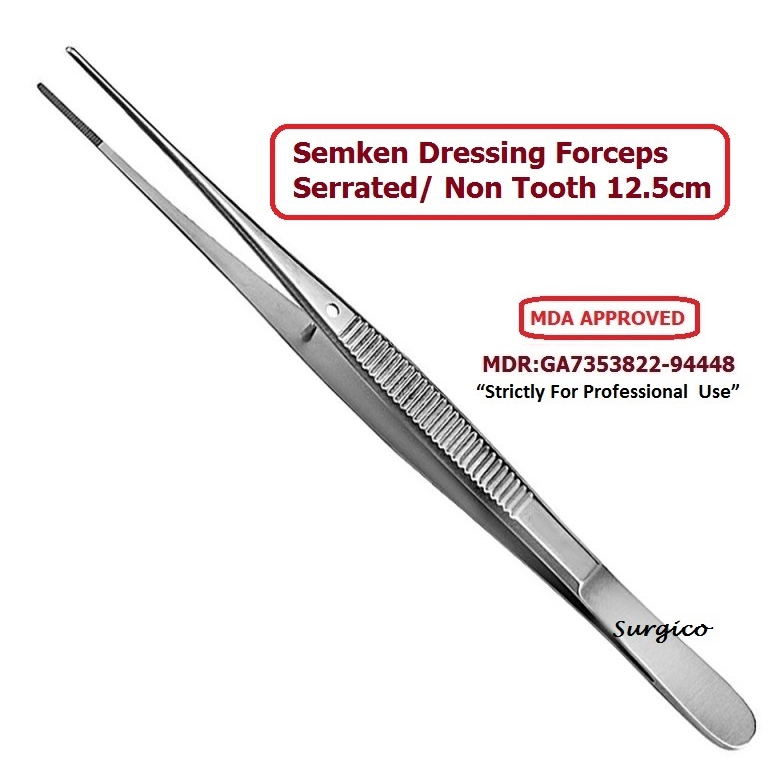 Semken Delicate Dissecting Forceps 12.5cm --Surgical Medical use | Shopee Malaysia