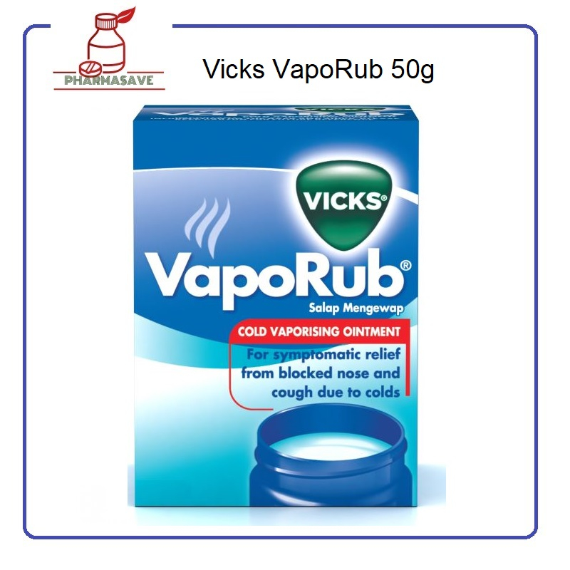 Vicks Vaporub Nose Block Relief 50g | Shopee Malaysia