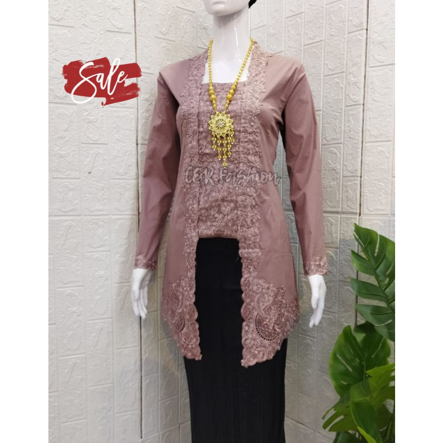 READY STOCK 🇲🇾 Kebaya Labuh Tunic Embroidery/Kebaya Kota Bharu Panjang ...