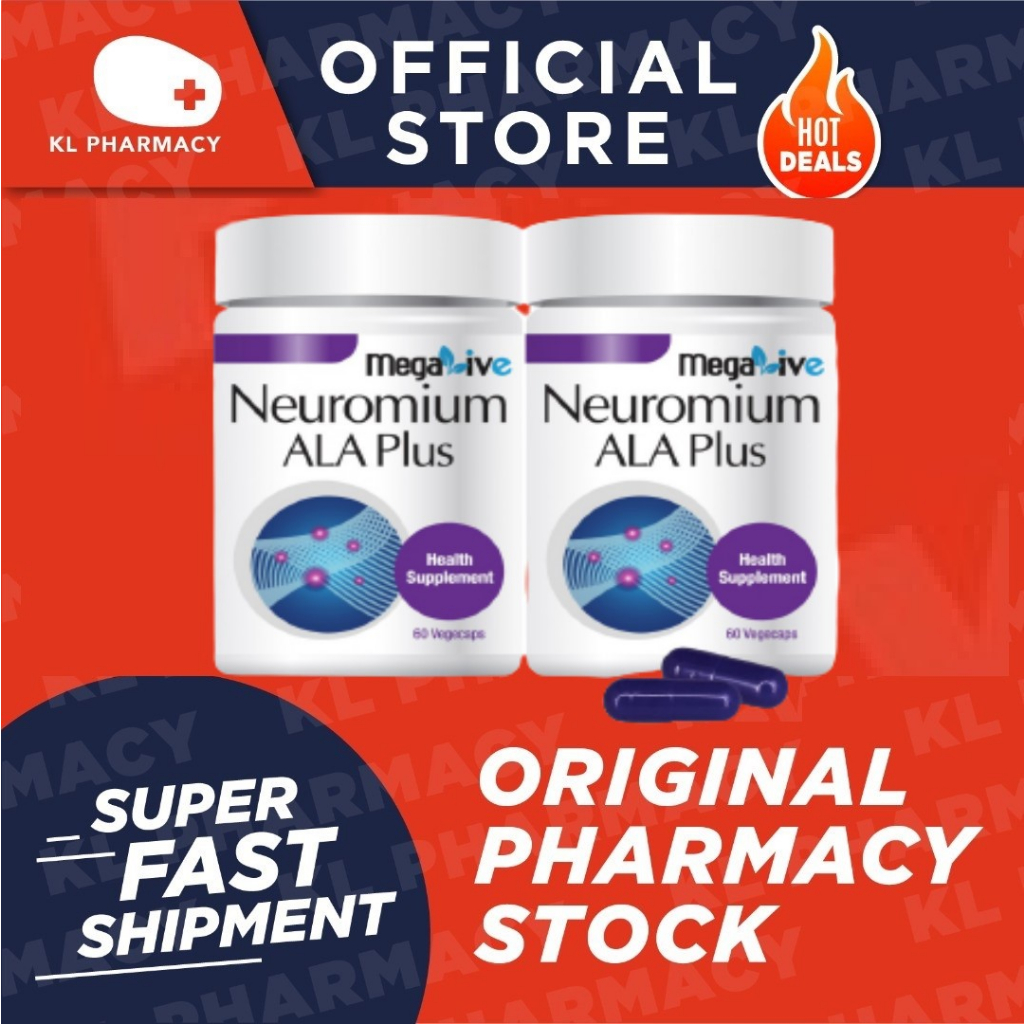 [READY STOCK, FAST SHIPMENT] Megalive Neuromium ALA Plus 60'S / 2x60's ...