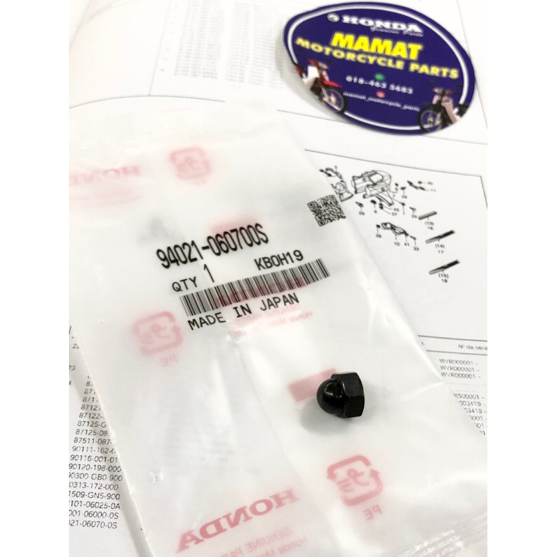 EX5 NUT TOPI EKOR BELAKANG (1PCS) ORIGINAL 100% JAPAN | Shopee Malaysia