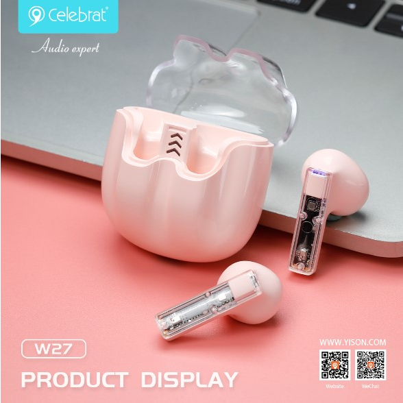 Celebrat TWS-W27 Wireless Earphone Candy Color Earbuds | Shopee Malaysia