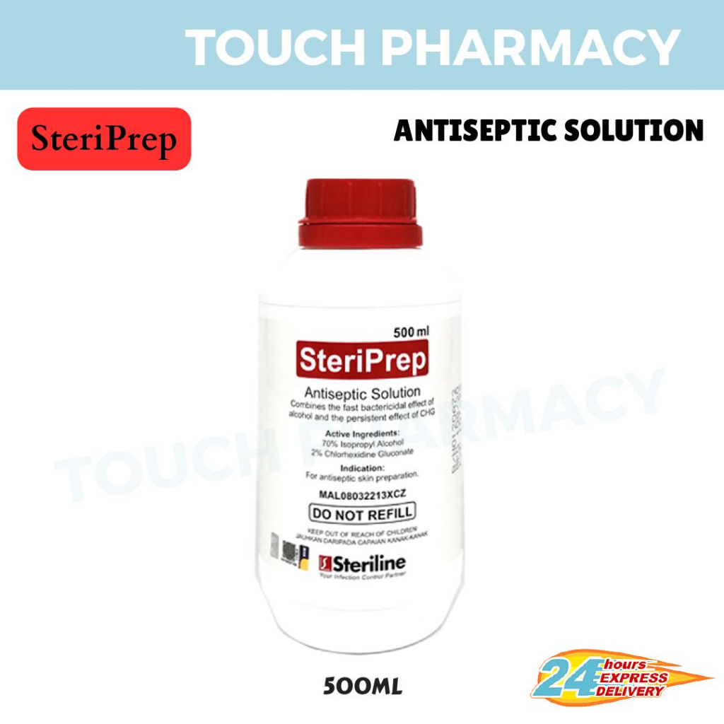 STERIPREP Antiseptic Solution 60ML/500ML | Shopee Malaysia