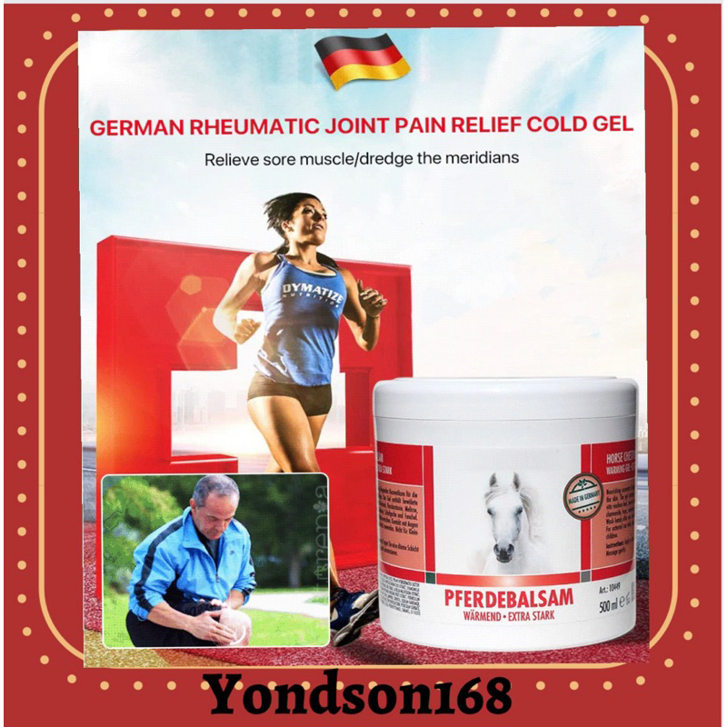 German rheumatic joint pain relief PFERDEBALSAM cold gel-250ML large ...