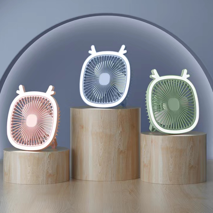 S11 Portable Rechargeable Desktop Lamp Fan / 3 Speed variable / Large ...