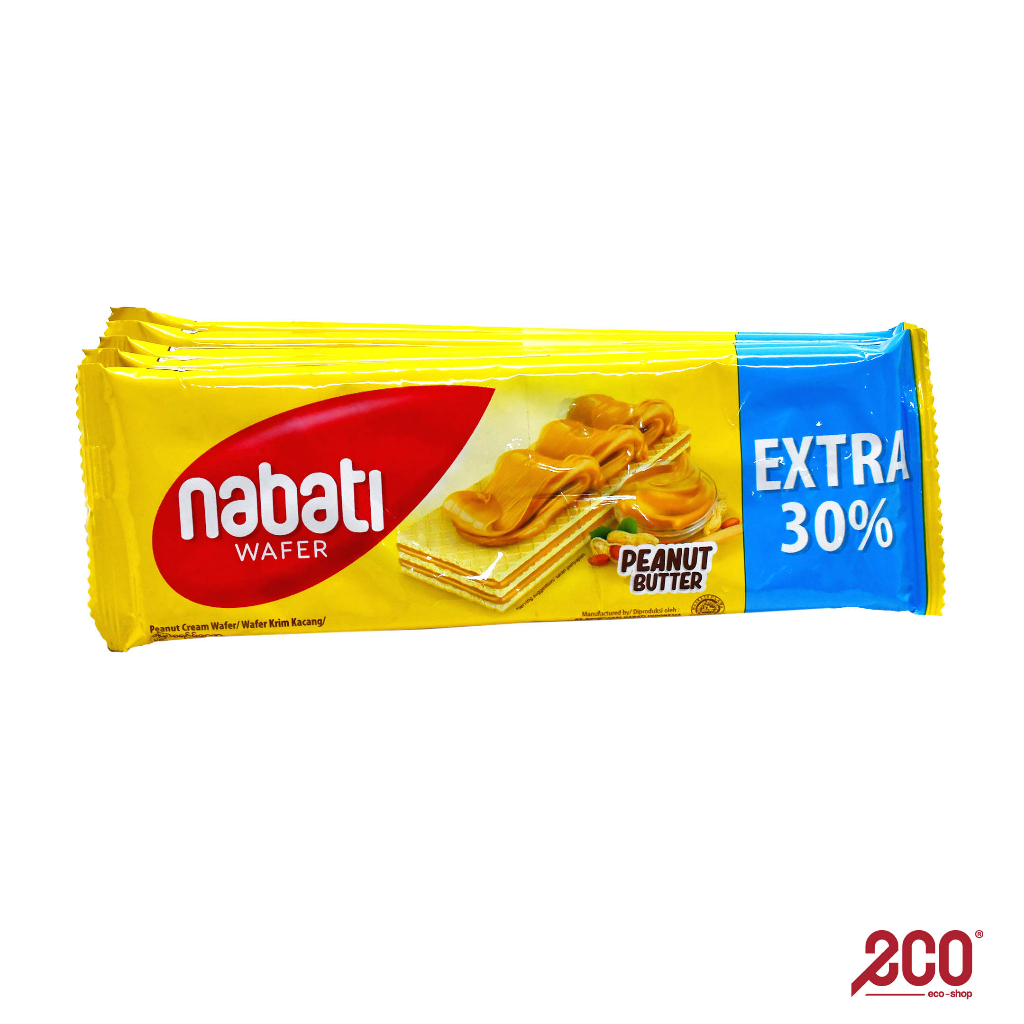 Nabati Peanut Butter Cream Wafer Extra 30% 20.8g/pack (5pcs/pack) - AA ...