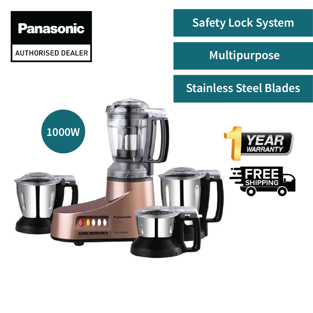 Panasonic MX-AC400 Mixer Grinder 1000w 4 Jars MX-AC400TSK | Shopee Malaysia
