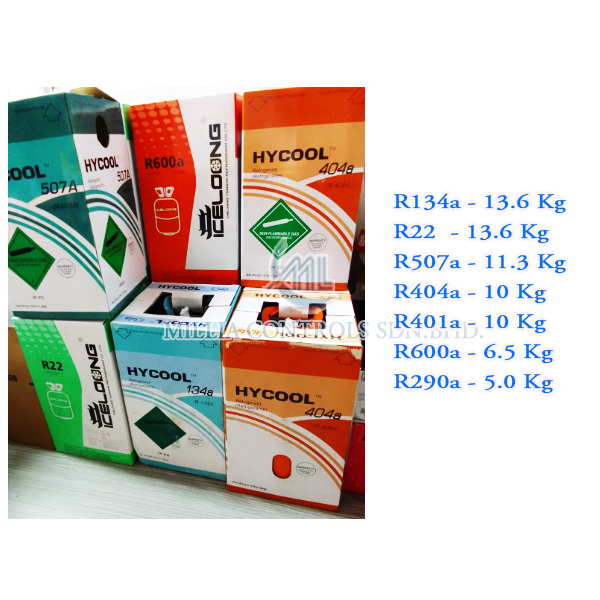 HYCOOL / ICELOONG Gas R134a / R404a / R507a / R410a / R290a / R600a / R22 | Shopee Malaysia