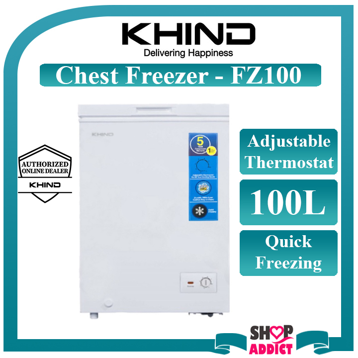 Khind Dual Mode Chest Freezer 100L FZ100W Replacement FZ99 | Shopee ...