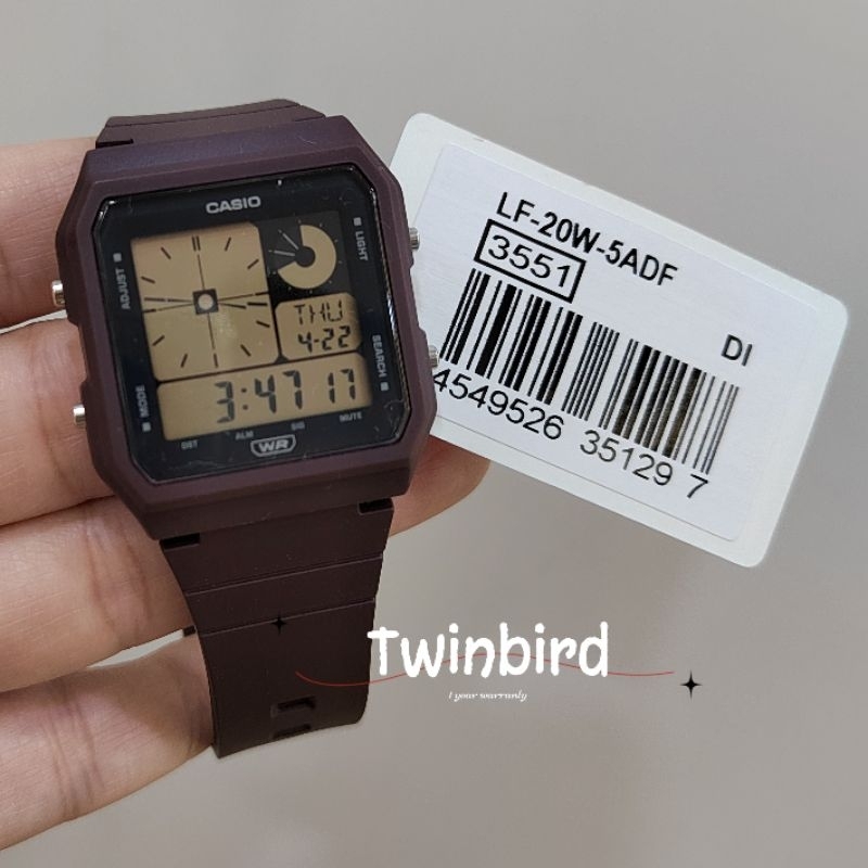 LF-20 CASIO DIGITAL & ANALOG UNISEX WATCH LF-20W LF-20W-1 LF-20W-3 LF-20W-5 LF-20W-8 LF-20W-8A2 ...