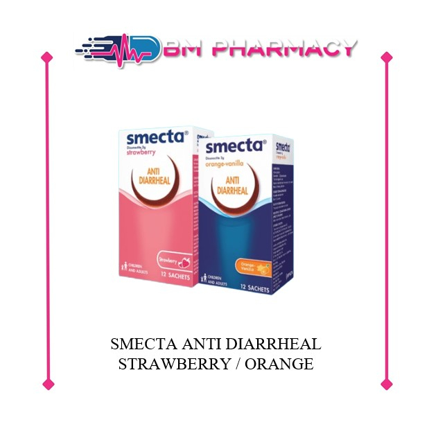 SMECTA ANTI DIARRHEAL ORANGE / STRAWBERRY | Shopee Malaysia