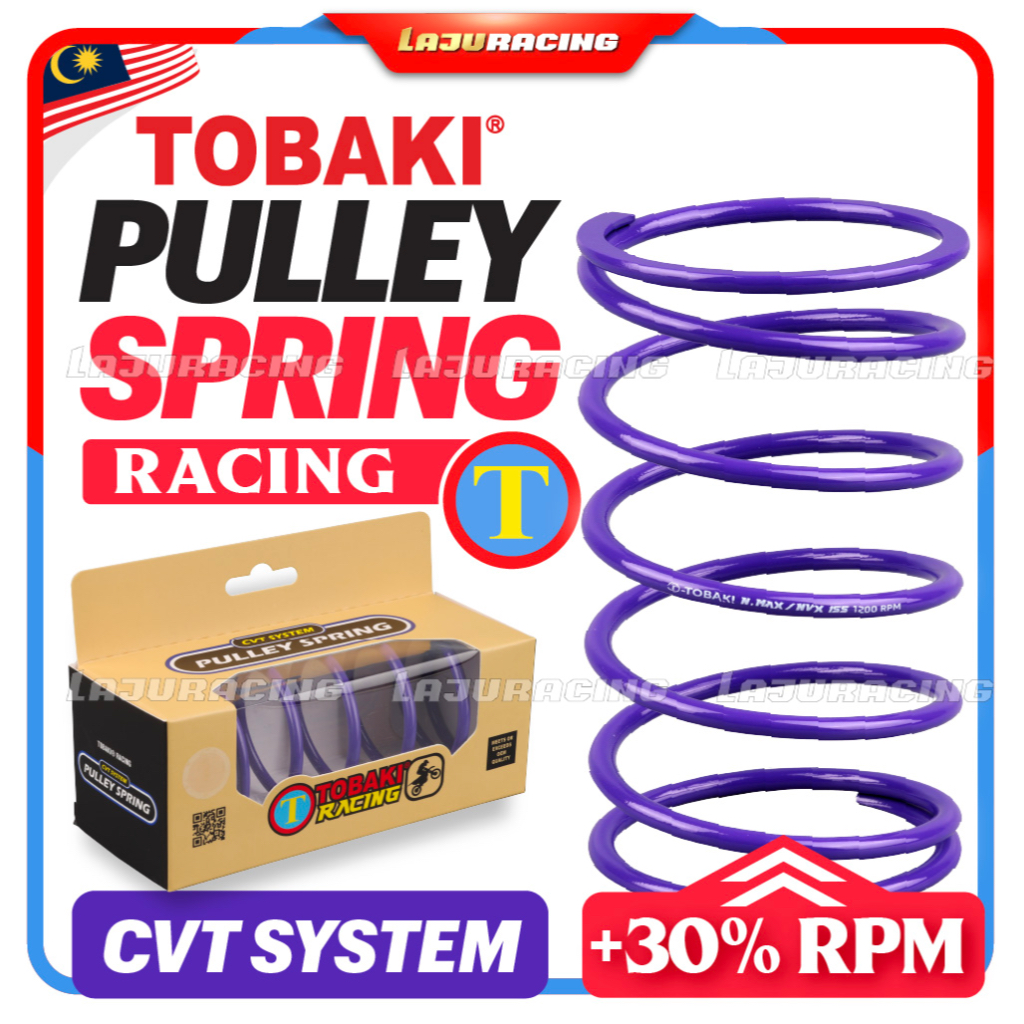 TOBAKI CVT SYSTEM PULLEY SPRING RACING EGO’s NOUVO’s V100 V125 VARIO ...