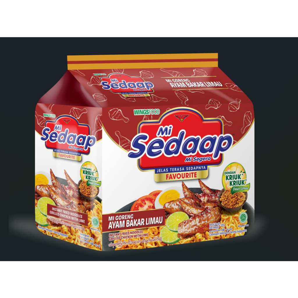 Mi Sedaap ~ Mi Goreng Perisa Ayam Bakar Limau (5's x 80g) | Shopee Malaysia