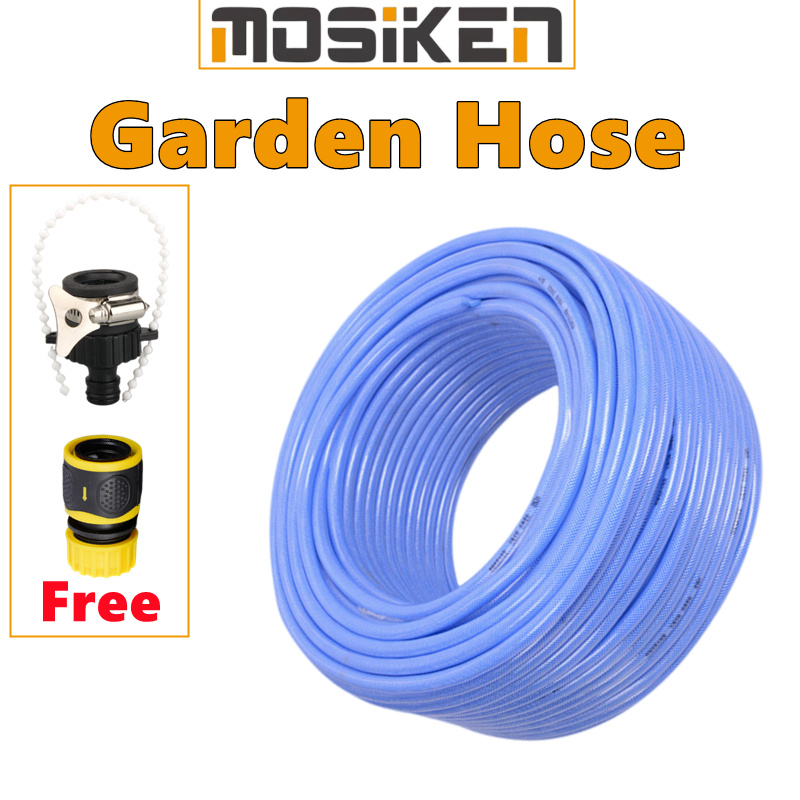 Mosiken High Quality Blue Garden Hose Pipe 10m-50m PVC Getah Paip Anti ...