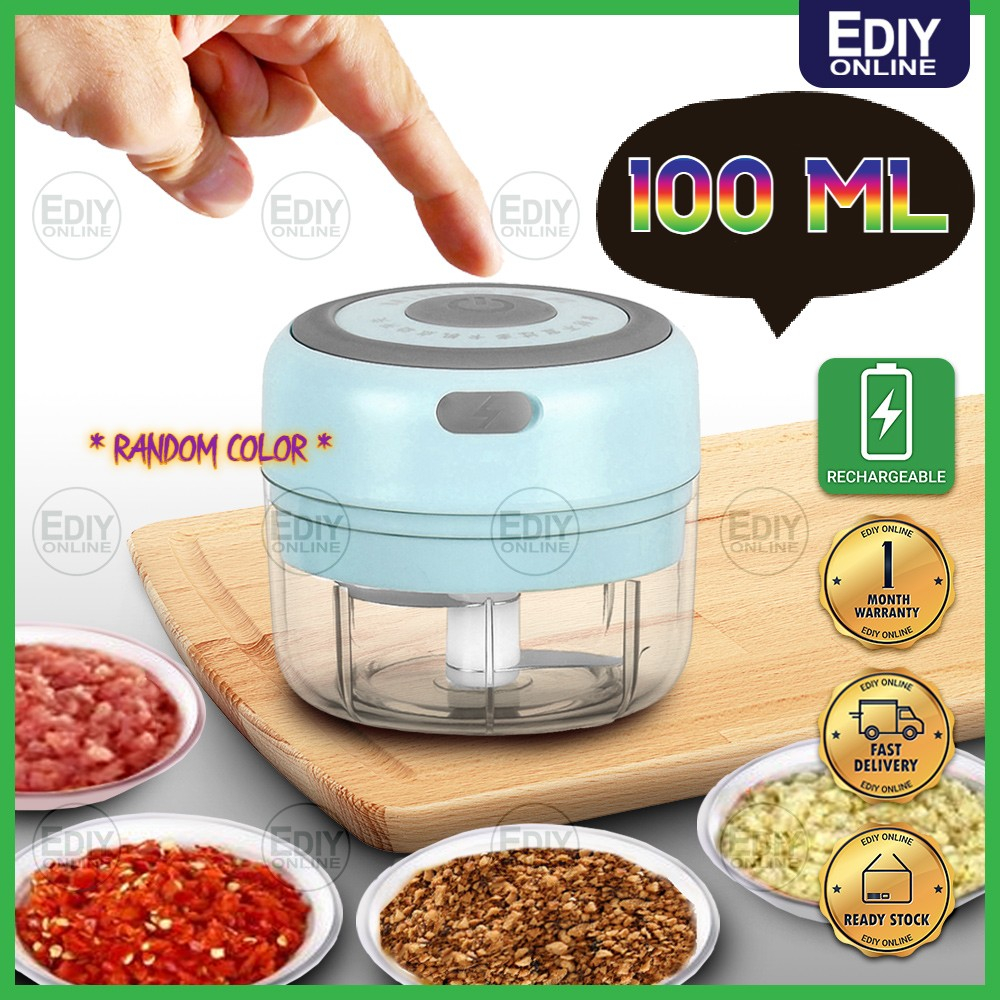 MINI CHOPPER USB WIRELESS RECHARGEABLE BLENDER BLEND CHOP GRINDER ...