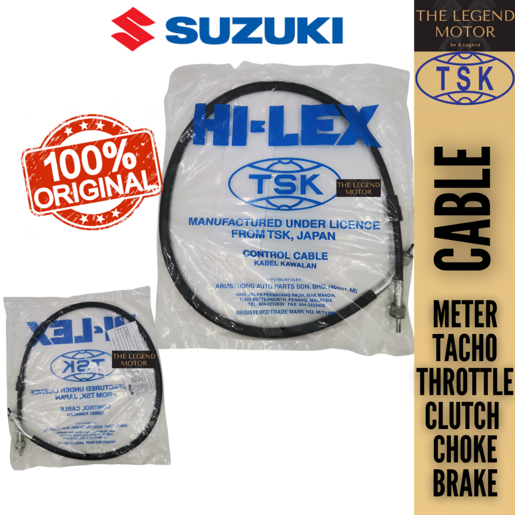 SUZUKI TSK CABLE BRAKE CLUTCH SPEEDOMETER THROTTLE TROTEL CHOKE BREK ...