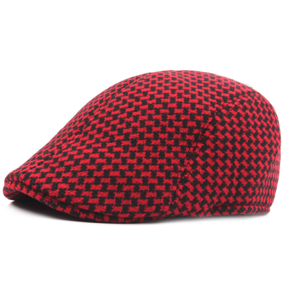 Retro Men Classic Outdoor Beret Cap Berets Flat Topi Lelaki Newsboy ...