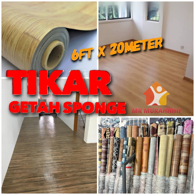 1MM Tebal * 15 | 20 Meter Tikar Getah Sponge/ Span / Rubber Mat / PVC ...