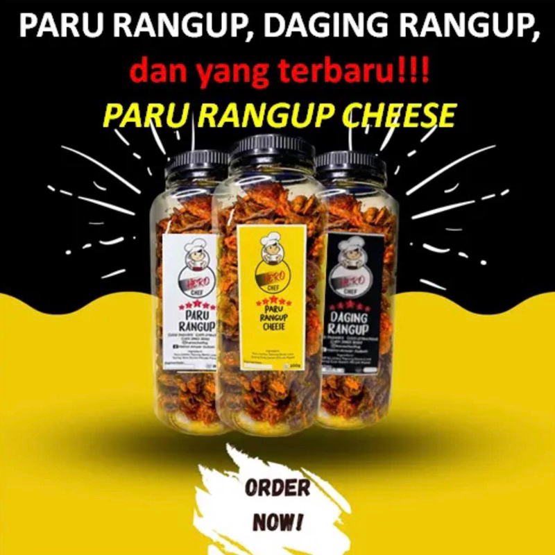 🌟HQ🌟 Paru & Daging Rangup Cheese Pedas 200g By Hero Chef | Garing ...