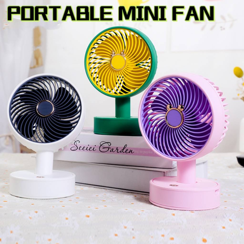 Desk Fan Mini Table USB Charging Fan Small Kipas Clip Hand Cooling DESK ...