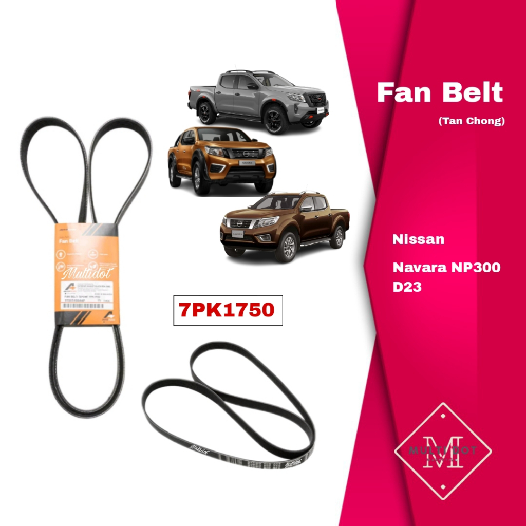 Nissan Fan Belt NP300 Navara 7PK1750 (Tan Chong AutoPlus) 7PK1750AP ...