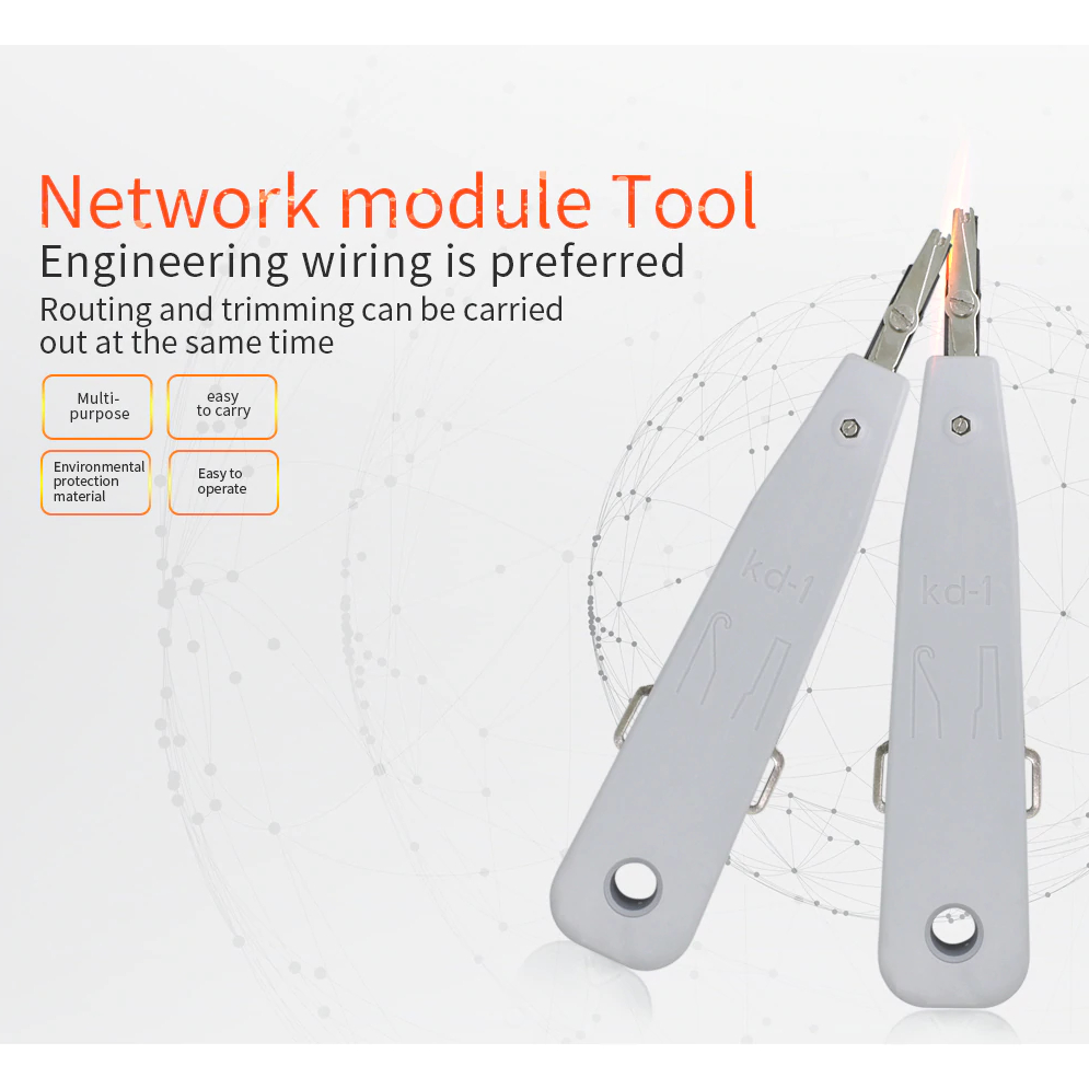 KD-1 Network Tool Wire Cut Tool Telephone Puncher Phone Cable Cat5 RJ11 ...