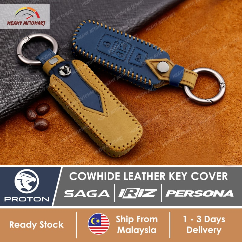 Proton All-New Persona / Saga 2019-2023 / Iriz Cowhide Leather Key ...