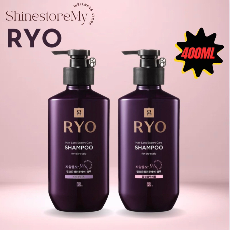 Ryo Hair Loss Expert Care Shampoo 400ml For Oily Scalp/Dry Scalp ...