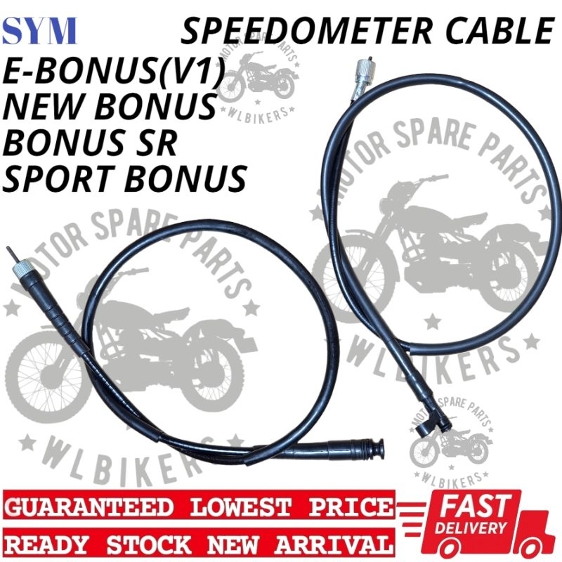 SYM E-BONUS NEW BONUS SR SPORT BONUS SPEEDOMETER CABLE METER CABLE TALI ...