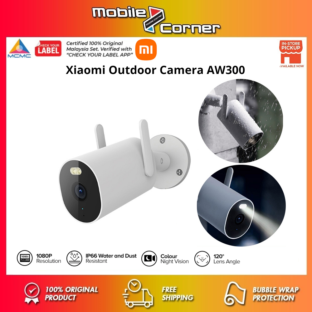 Xiaomi Outdoor Camera AW300 [2K FHD | Smart Full-Color Night Vision ...