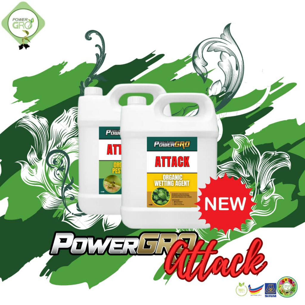 Baja Organik PowerGRO Attack | Shopee Malaysia
