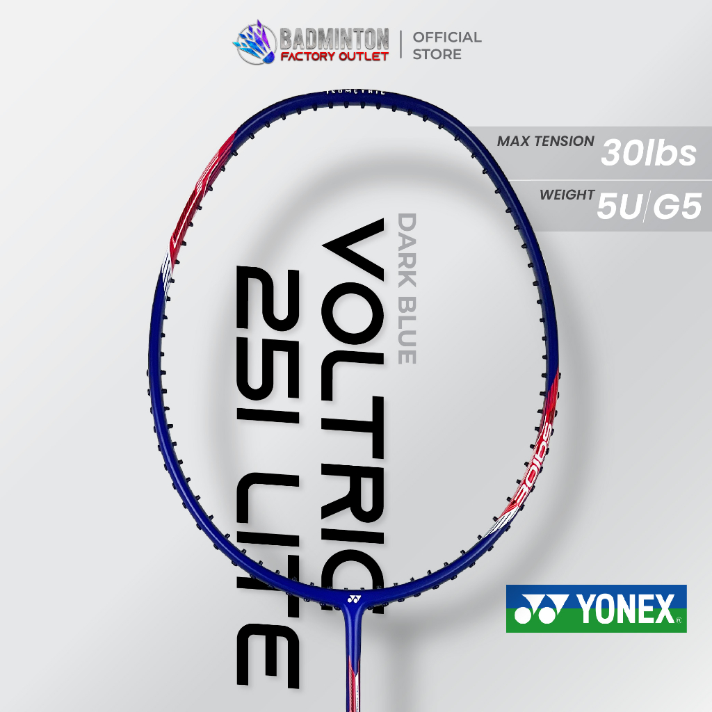 YONEX Voltric Lite 25i (Dark Blue) Badminton Racket - 5UG5 Max Tension ...