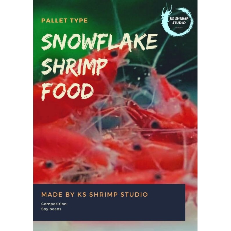 SNOWFLAKE Ornanmetal Shrimp Food 50G- 雪花观赏虾 shrimp food for caridina ...