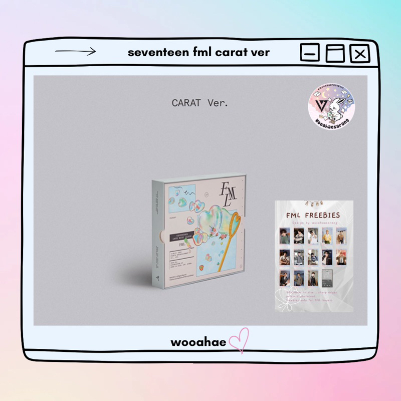 🔥〔𝐑𝐄𝐀𝐃𝐘𝐒𝐓𝐎𝐂𝐊〕🔥 SEVENTEEN SVT “FML” (CARAT ver) Unsealed Album | Shopee ...