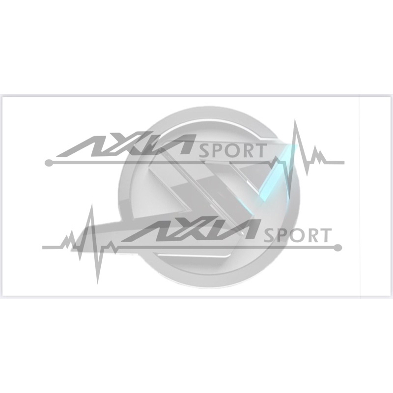 ( Ready Stock ) S1068# 2pcs Axia New Logo Heartbeat Styel Car Sticker ...