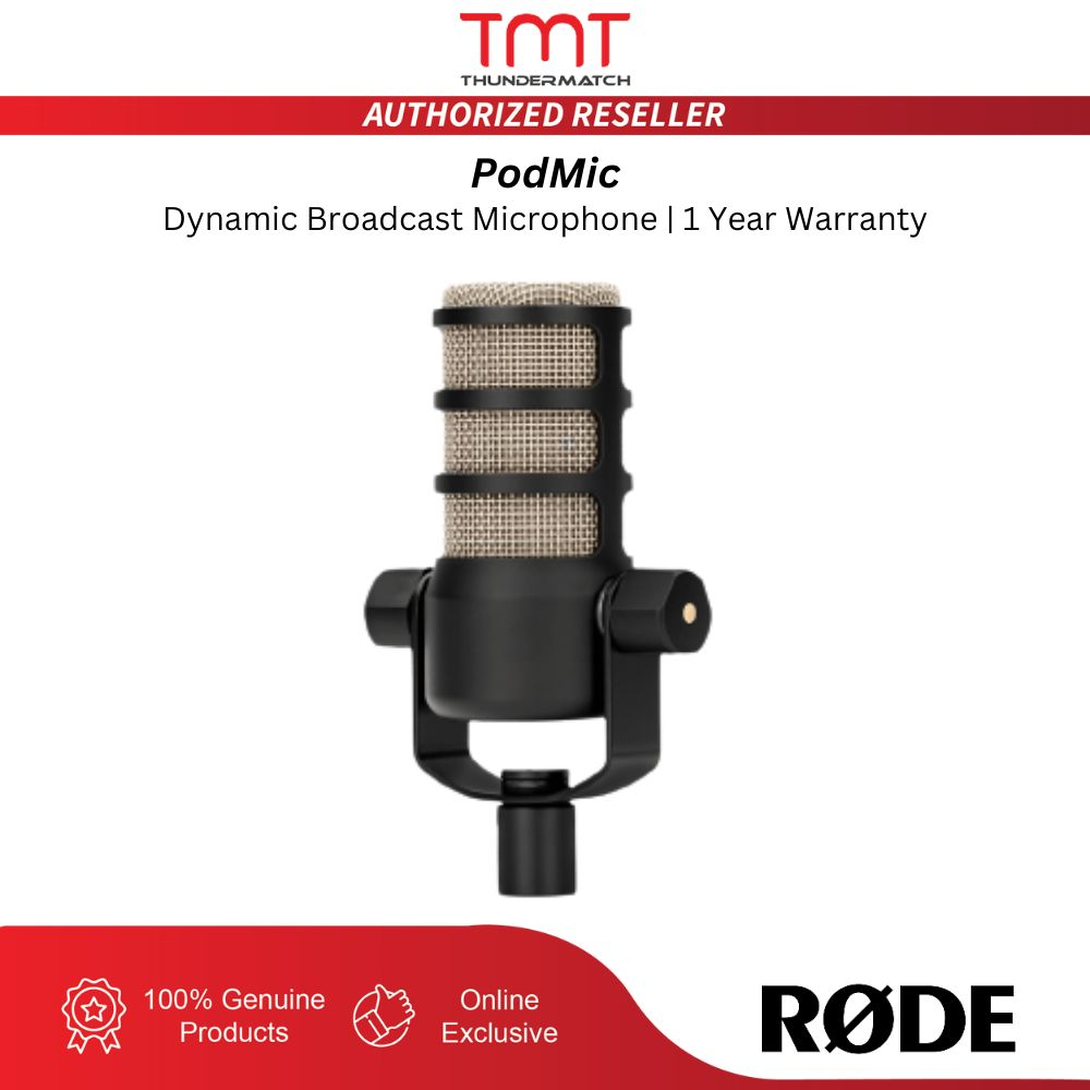 Rode PodMic Dynamic Broadcast Microphone 1 Year Warranty | Shopee Malaysia