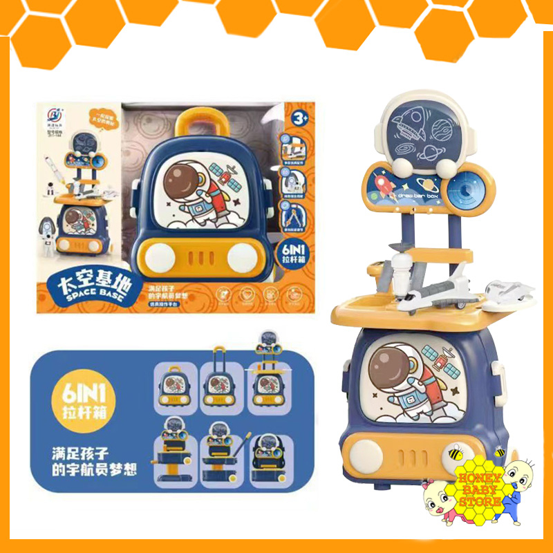 Kids Little Astronaut Space Trolley Backpack Children Rocket Aviation ...