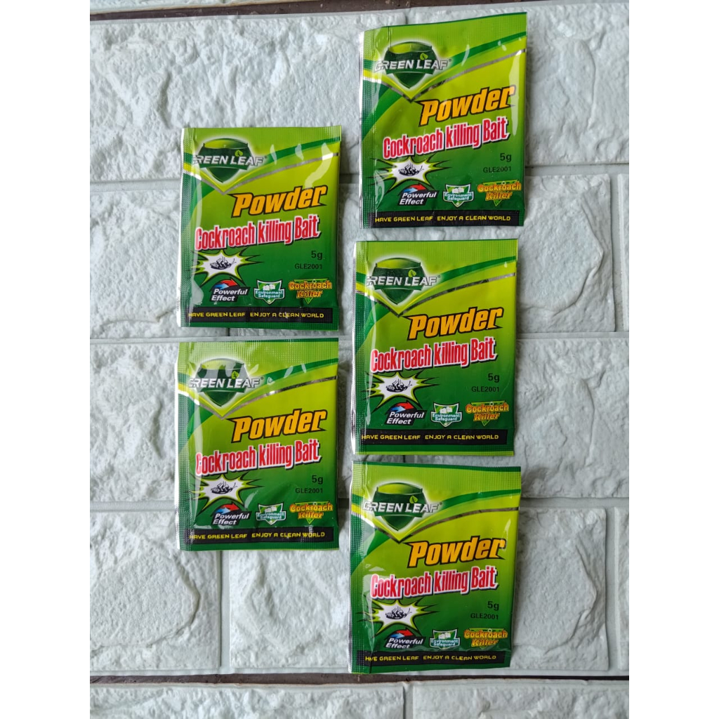 Green Leaf Powder Cockroach Killing Bait 5g | Shopee Malaysia