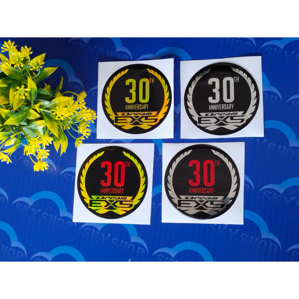 Sticker EX5 Dream 30TH Anniversary Epoxy Logo | Shopee Malaysia