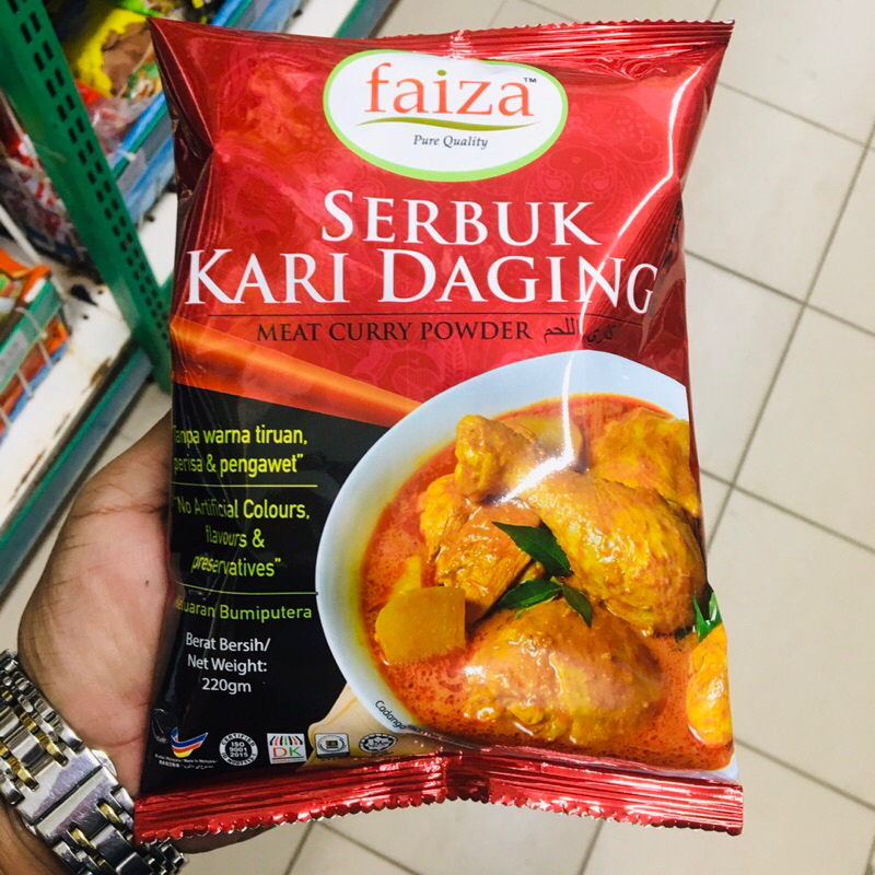 Serbuk Kari daging Faiza 220g | Shopee Malaysia
