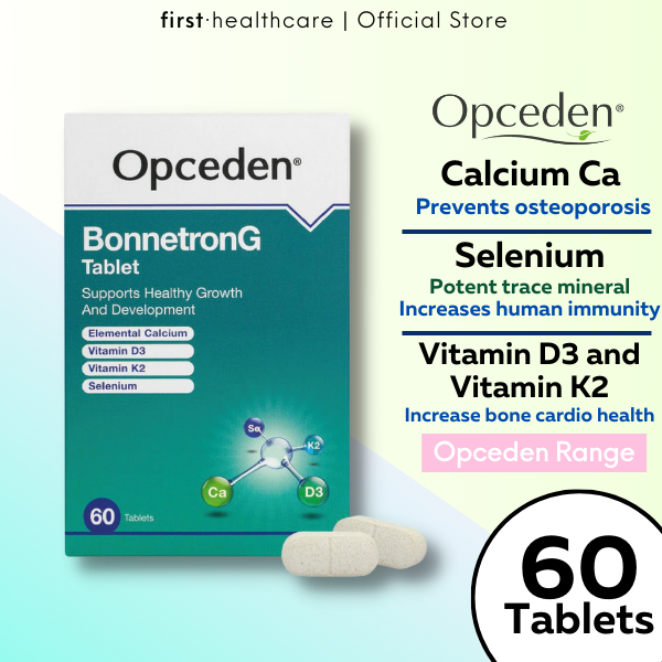 Opceden BonnetronG Tablets with Elemental Calcium Vitamin D3 K2 ...
