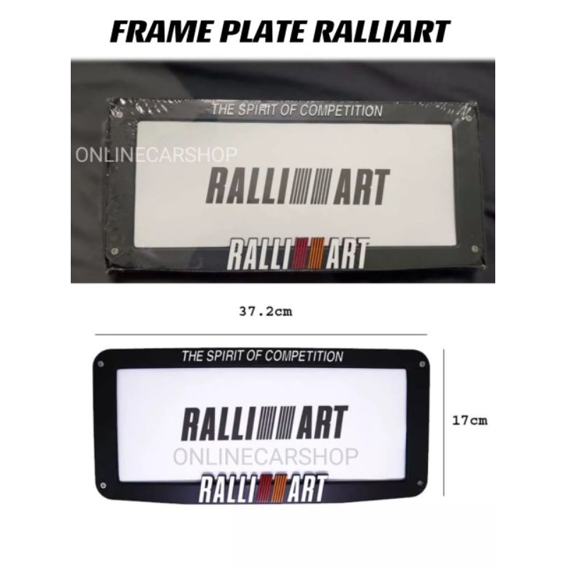 🌟🌟🌟Nombor Plate Ralliart Casing Ralliart Frame Plate Ralliart Wira ...