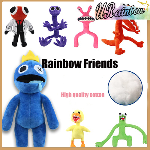 Rainbow Friends Plush Doll Cartoon Game Toy Blue Monster Soft Stuffed ...