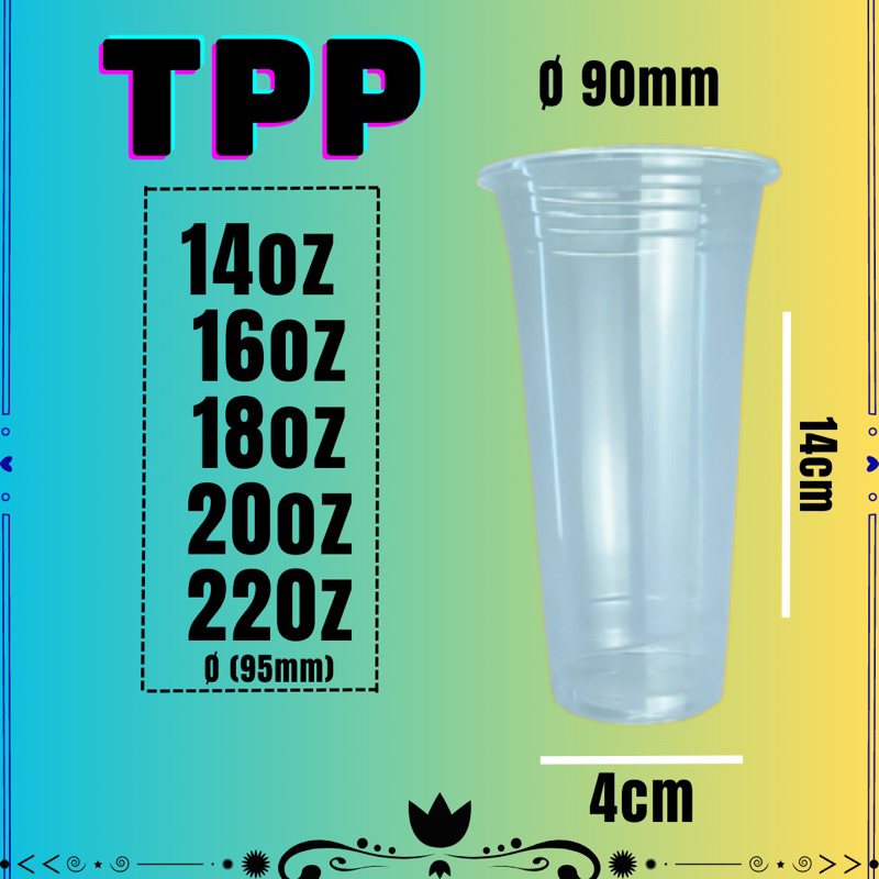 [Ready Stock] Cup Plastic Gelas TPP jenama Thailand 50pcs Murah dan ...